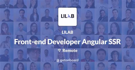 Front End Developer Angular Ssr At Lilab Remote Work From Home