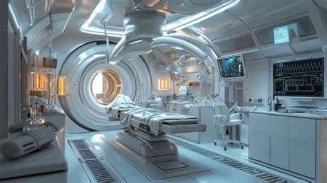 Laboratory Interior Of A Semiconductor Manufacturing Facility In White