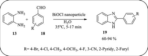 Application Biocl Nanoparticle For The Synthesis Of Benzimidazoles Download Scientific Diagram