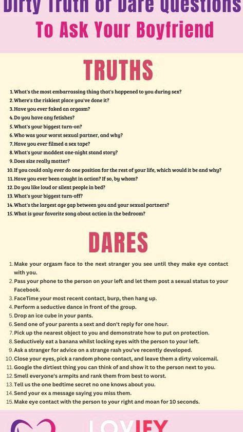 Spicy & crazy Truth or Dare Questions for adults. Hot seat Questions, Conversation Starter ...