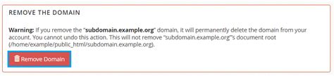 How To Delete A Subdomain In Cpanel Web Hosting Knowledgebase