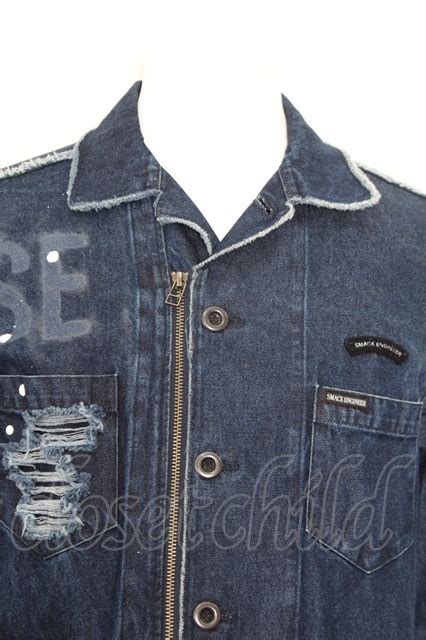 【sale】smack Engineer コートbroken Zip Coat インディゴl メンズクローゼットチャイルド
