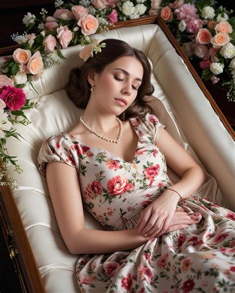 A Gorgeous Young Brunette In Open Casket By Greyhound680 On Deviantart