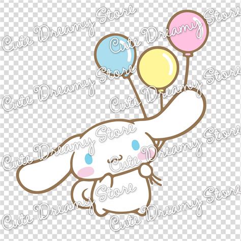 Balloons Cinnamoroll Bundle Clipart Svg Png Eps Vector Cute