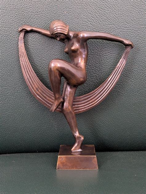 Art Deco Dancing Girl 20th Century Bronze For Sale At Pamono