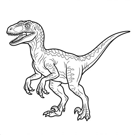 Futó Velociraptor Színező Ingyenes Letöltés Nyomtatás Vagy Színezés