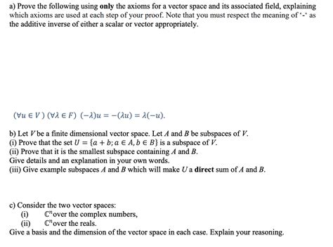 answered prove the following using only the… bartleby