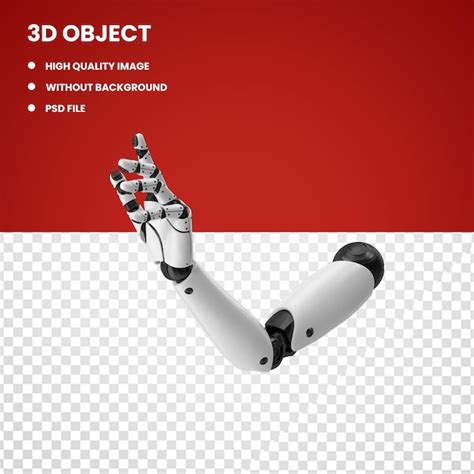 Premium Psd Cyborg Hand Touch Gesture