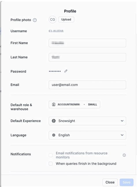 The Resend Verification Email Option Is Missing From The User Profile In Snowsight