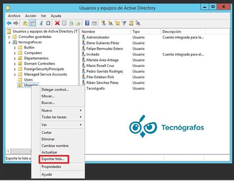 Obtener Y Exportar Los Usuarios De Active Directory A Excel Tecnógrafos