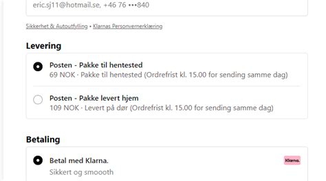 Custom Shipping Options In Klarna For Litium 8 Questions Litium Forum
