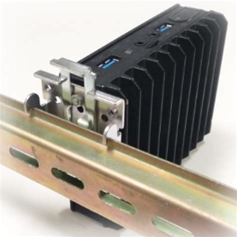 Fitlet2 Din Rail Bracket For Side Mounting Compulab Edge Computing