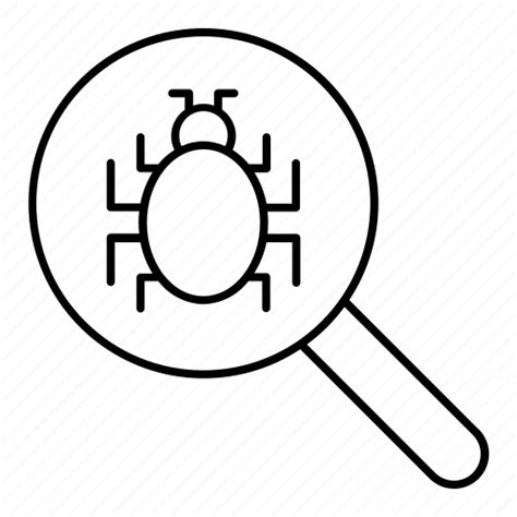 Search Bug Checking Security Coding Icon Download On Iconfinder