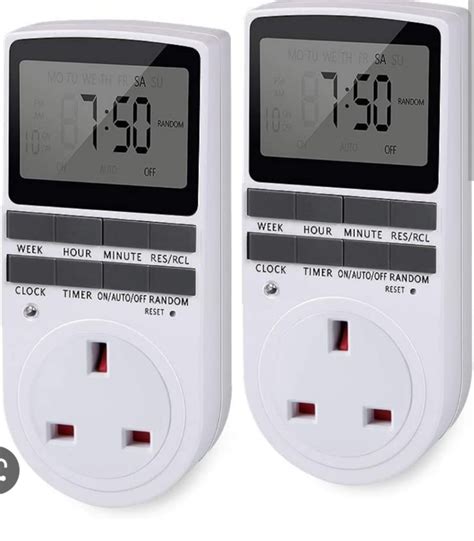 2xpcs Timing Socket KWE TM02 UK TV Home Appliances Electrical Adaptors Sockets On Carousell