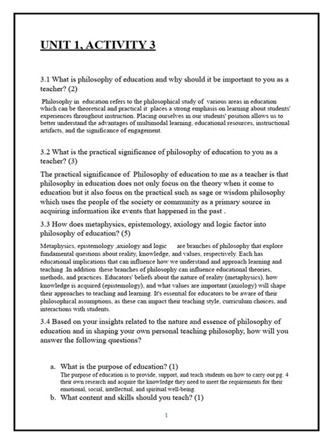 Ice Task 2 Pdf Philosophy Of Education Metaphysics