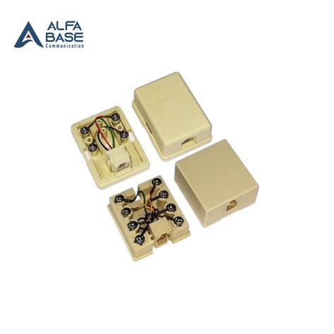 Telephone Modular Box Alfa Base จำหนายและนำเขาสนคาอปกรณ สายแลน Fiber Optic Patch Cord
