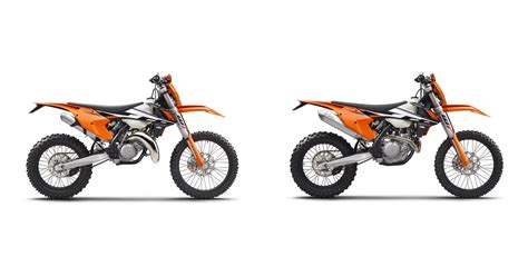 Motorrad Vergleich Ktm 125 Xc W 2017 Vs Ktm 450 Exc F 2017