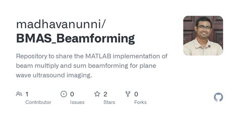 Github Madhavanunnibmasbeamforming Repository To Share The Matlab Implementation Of Beam