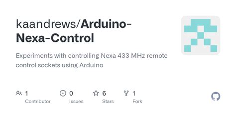 Github Kaandrewsarduino Nexa Control Experiments With Controlling