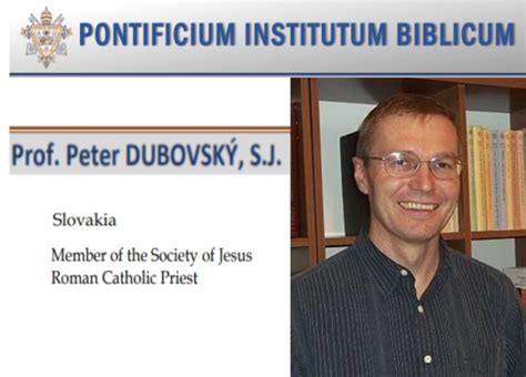 Prof Dubovský Prezidentom Iosot Pre štúdium Starého Zákona Jezuitisk