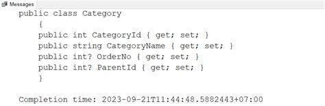 Sinh Ra Entity Class Từ Table Sử Dụng Thủ Tục Trong Sql Server