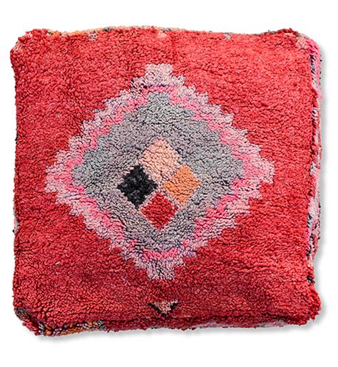 Moroccan Floor Cushion Vintage K1361 Poufs And Pillows