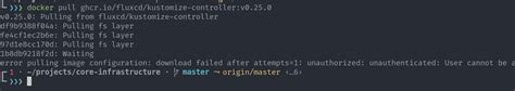 `flux bootstrap` image pull failed because unauthorized