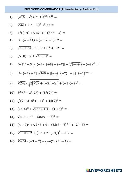 Best 13 Operaciones Combinadas Online Exercise For 5to Primaria Artofit
