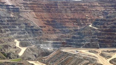 Old Open Pit Uranium Mine Aerial View Stock Footage Video Of Open