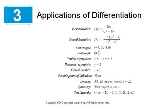 3 applications of differentiation copyright cengage learning all