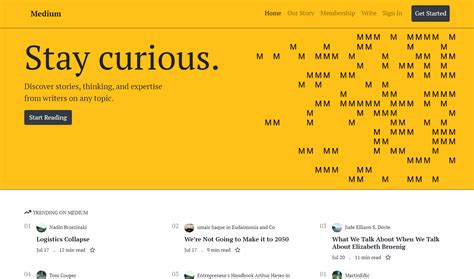 Github Caglauzundurukan Bootstrap Mediumclone My Medium Clone Project That I Created For The