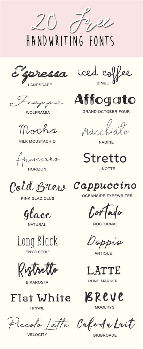 Handwriting Names In Word
