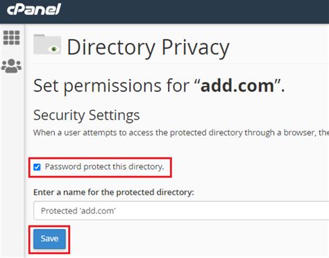 How To Add Password Protection For A Directory In CPanel WHUK