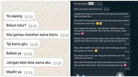 6 Chat Cowok Minta Maaf ke Pacar Ketika Berantem Ini Bikin Senyum - Hot Liputan6.com