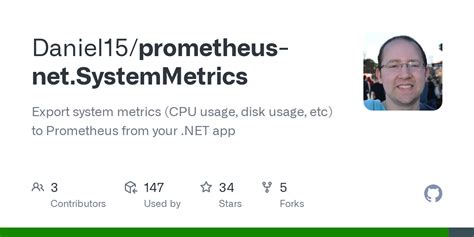 Github Daniel15prometheus Netsystemmetrics Export System Metrics Cpu Usage Disk Usage