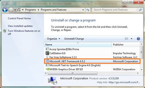 microsoft framework 4 5