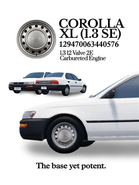 Toyota Corolla E100 Rim Codes For Filipino Players Tiktok