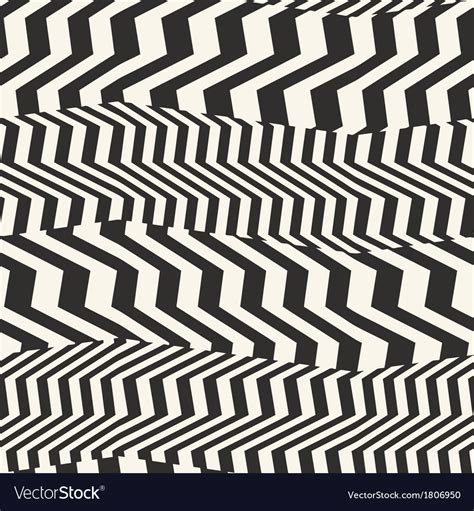 Striped Textured Geometric Seamless Pattern Vector Image