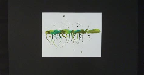 Grass Schrift Script Blockprintandscript