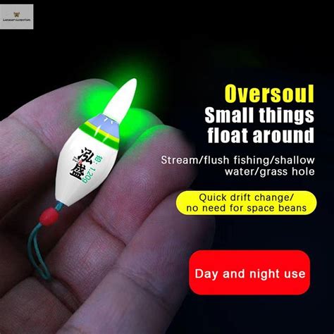 Cod Green Light Buoy Fishing Float Bobber Float Plastic Accessories Tackle Short Crucian Carp