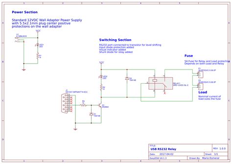 Usb Rs232 Relay Oshwlab