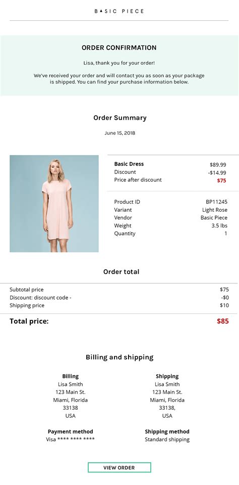 5 Stunning Order Confirmation Email Examples For You To Steal Today Ecommerce Fastlane