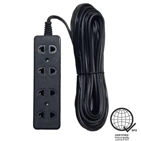 5 Meter Wire Cord Power Socket Wire Extension 2 3 4 Gang Moveable Multifunction Extension