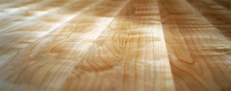 A Macro Shot Of Maple Wood Paneling With A Light Creamy Color And