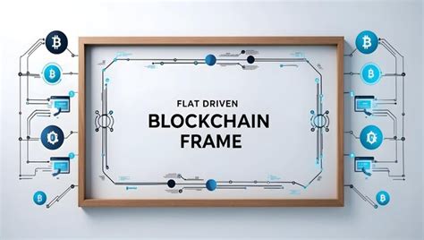 Flat Ai Driven Blockchain Frame Concept As A Border Frame With