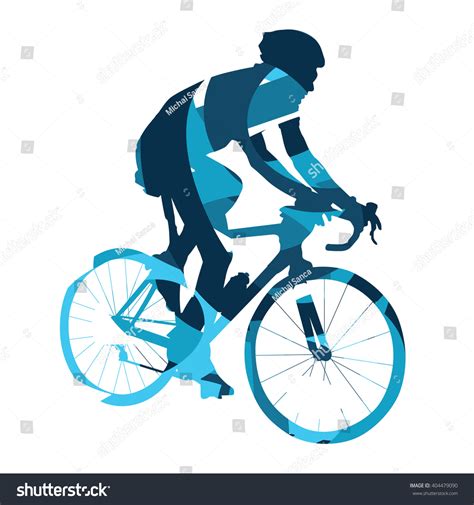 Bicycle Race Abstract Vector Cyclist Cycling Bike Bicyclist Shutterstock