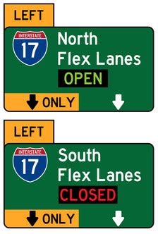 New Animated Video Shows How Interstate 17 Flex Lanes Will Operate
