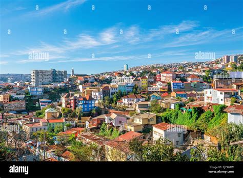 Colorful Buildings Of The Unesco World Heritage City Of Valparaiso