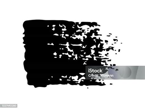 인용 벡터 추상 그런지 브러쉬 손으로 그린 텍스처 에 검정 색 스케치 간단한 패턴 격리 화이트 배경 그레인지 낙서 모양 검은색에 대한 스톡 벡터 아트 및 기타 이미지