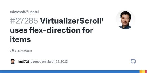 Virtualizerscrollview Uses Flex Direction For Items · Issue 27285